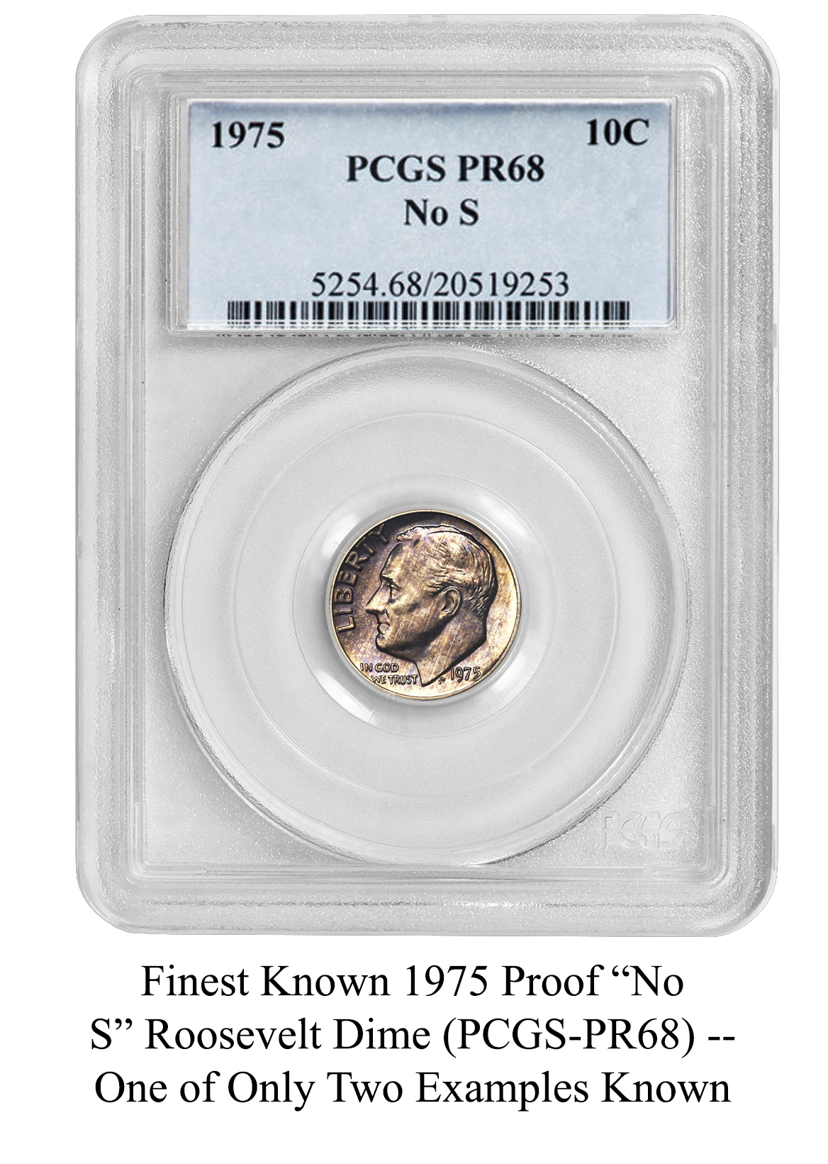 Sale of Finest Known 1975 No S Roosevelt Dime